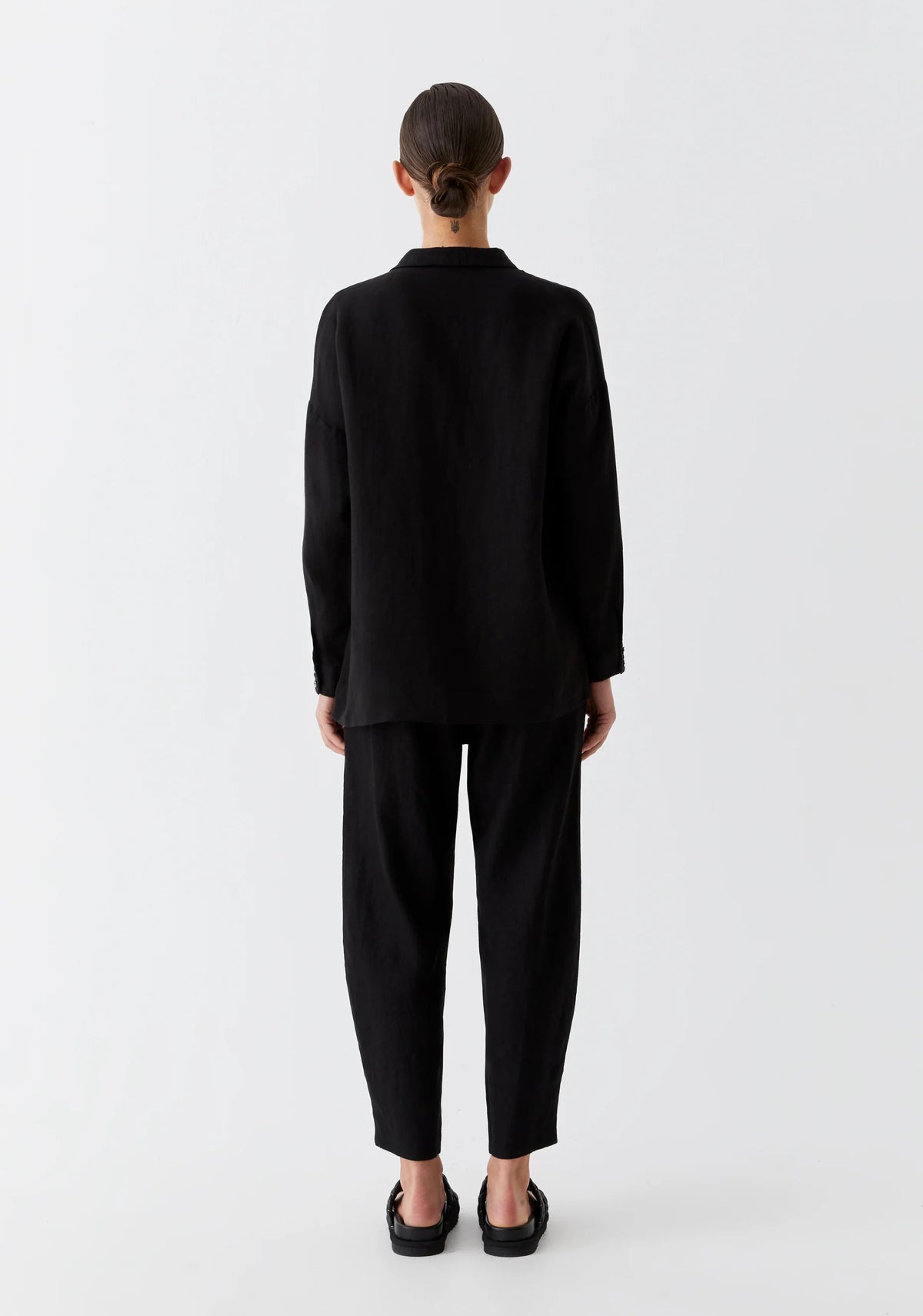 Morrison Jaxon Linen Shirt Black | Two Boutique